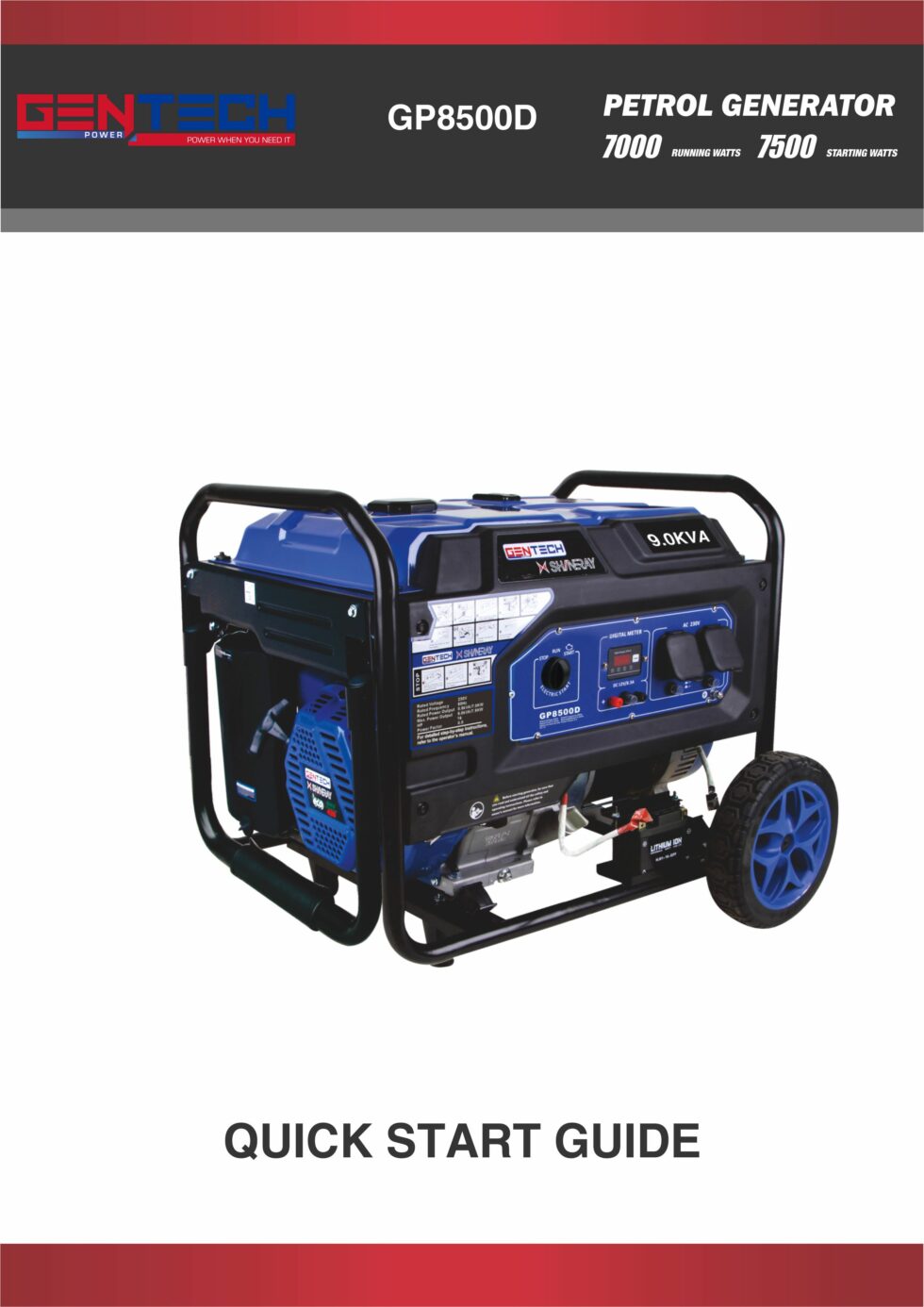 Quick Start Generator Guide - GENTECH